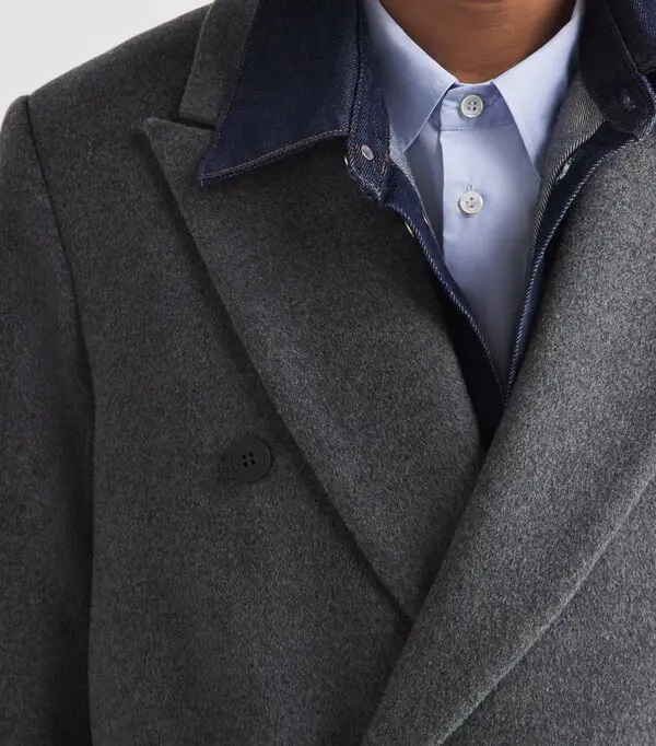 LE17SEPTEMBRE Wool Double-breasted Overcoat