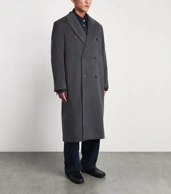 LE17SEPTEMBRE Wool Double-breasted Overcoat