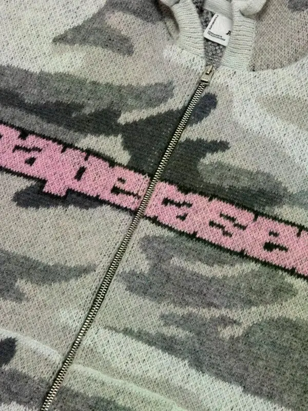 AAPE BY *A BATHING APE X Erased Camo-print Knit Hoodie