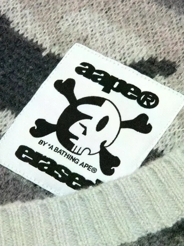 AAPE BY *A BATHING APE X Erased Camo-print Knit Hoodie