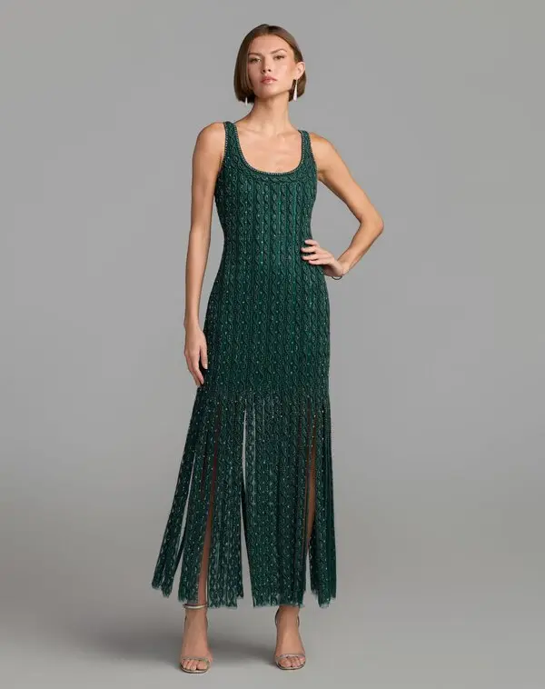 MAC DUGGAL COLLECTION Sleeveless Embellished Panel Maxi Dress