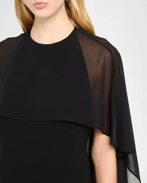 A.L.C. Adela Cape-sleeve Mini Dress