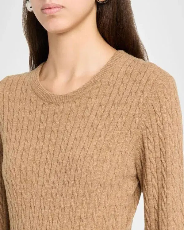 THE GARMENT Como Cable-knit Wool-cashmere Dress