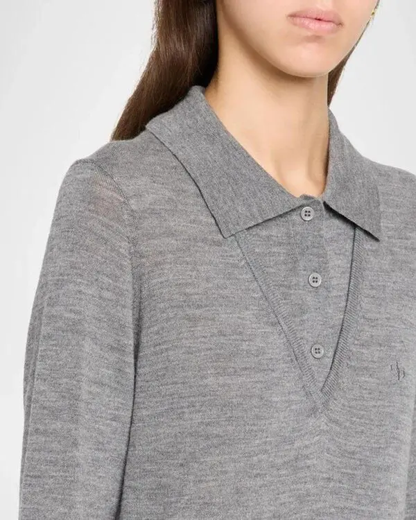 THE GARMENT Bergen Merino Wool Polo Sweater