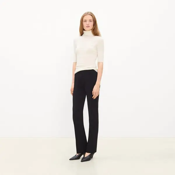 Theory Marcee Pull-on Pant In Crepe Knit - Black