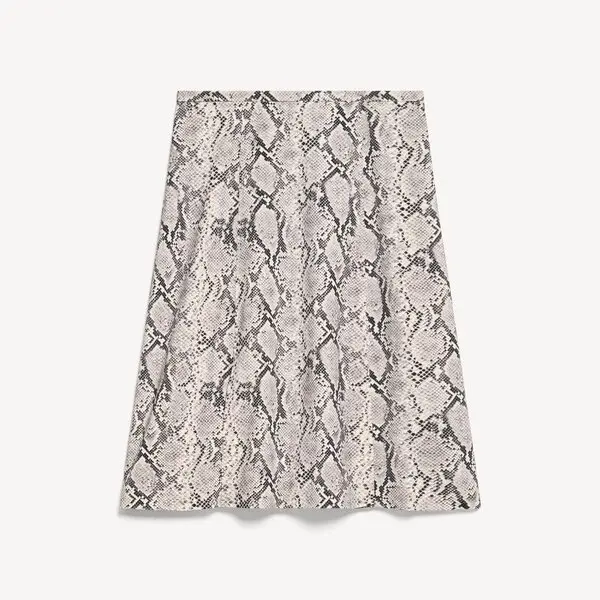 Theory Double Vent Skirt In Python Wool