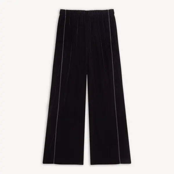 Theory Side Vent Pull-on Pant In Stretch Velvet