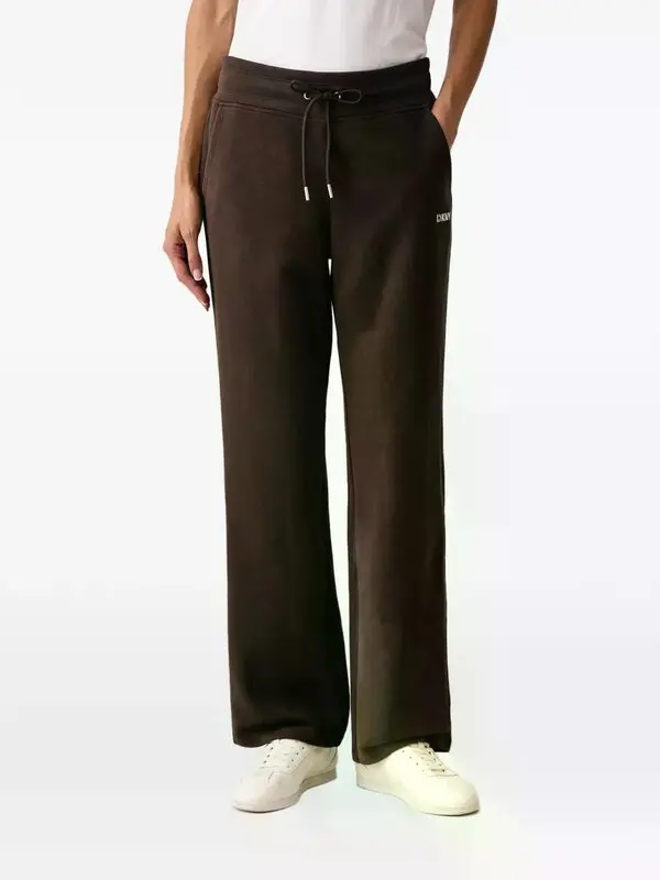 Dkny Logo-plaque Drawstring Track Pants
