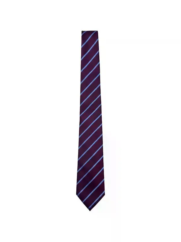 Kiton Diagonal-stripe Silk Tie