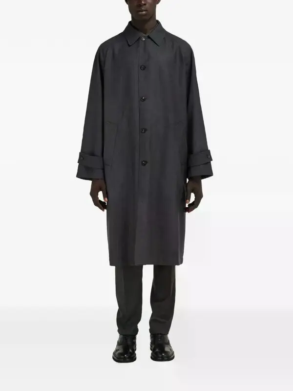 FERRAGAMO Reversible Wool Duster Coat