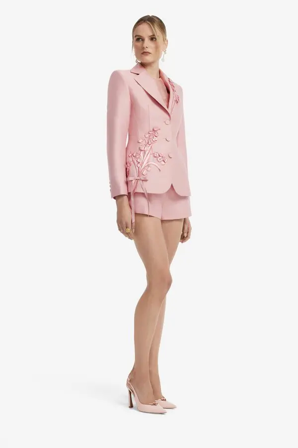 LEO LIN Lisa Appliqué Fitted Blazer