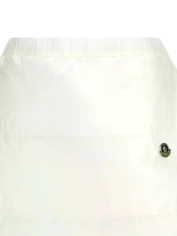Moncler Reversible Wool Twill Padded Midi Skirt