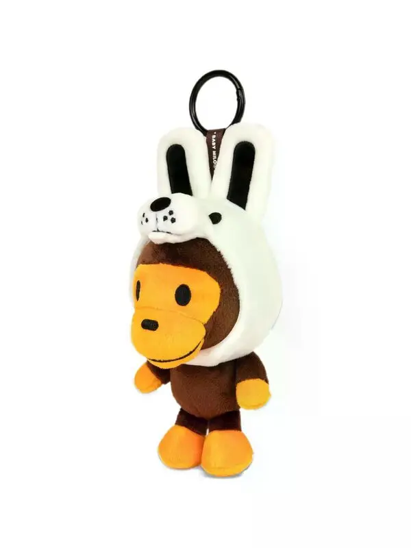 A BATHING APE Baby Milo Bunny Plush Keychain - Brown