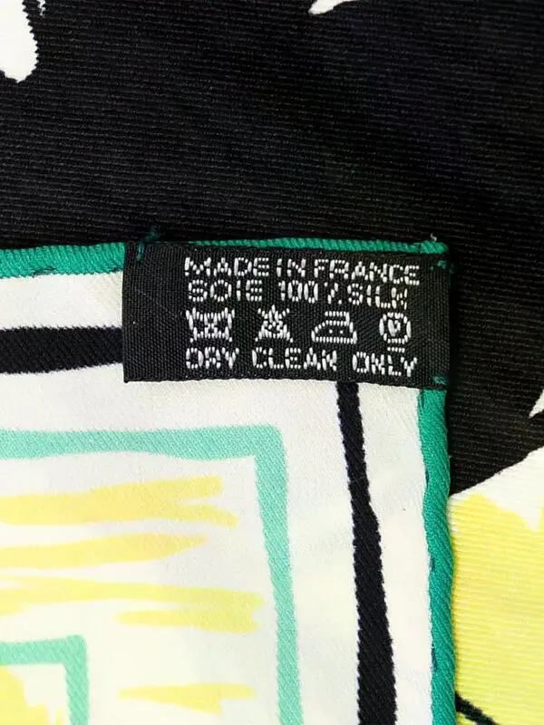 Hermès 20th Century Finish Silk Scarf 70 Scarves - Yellow