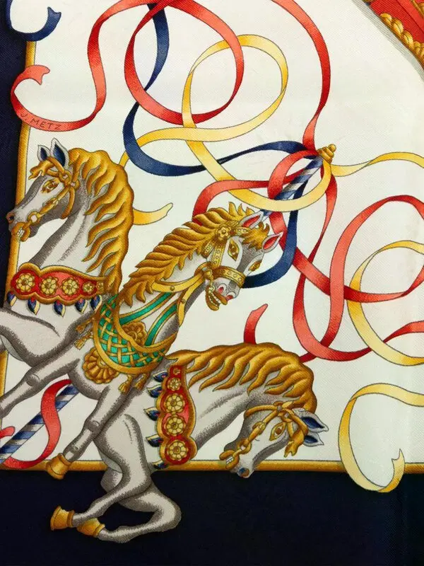 Hermès 1990-2010 Luna Park Silk Scarf 90 Scarves - Multicolour