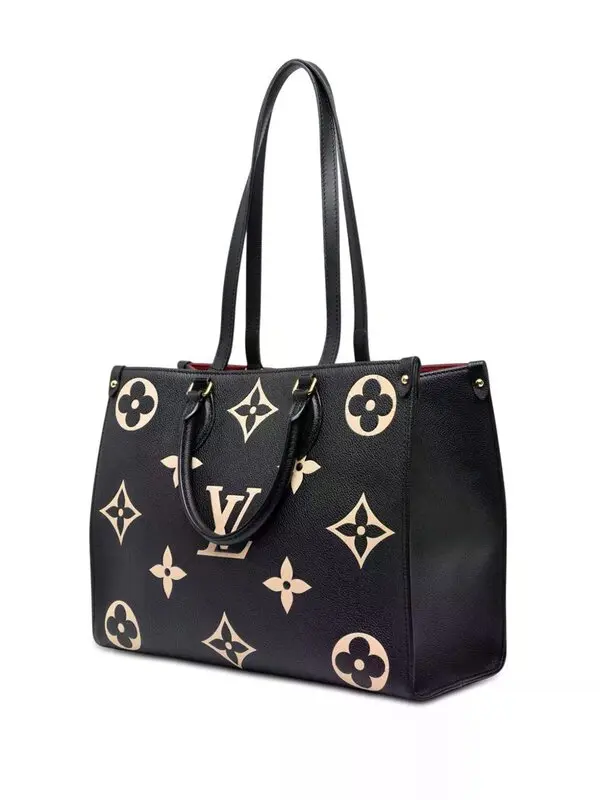 LOUIS VUITTON 2021-2026 Bicolor Monogram Empreinte Giant Onthego Mm Satchel