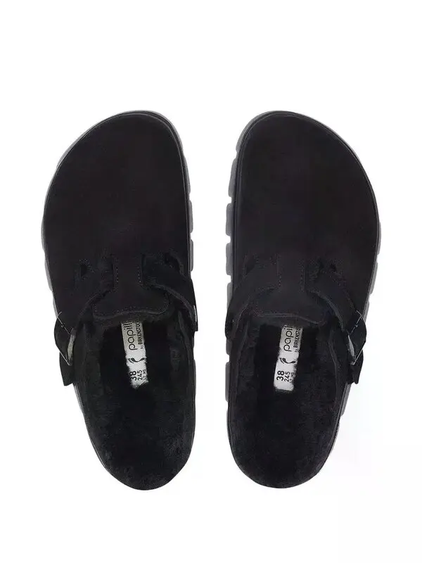 BIRKENSTOCK Boston Chunky Shearling Suede Leather