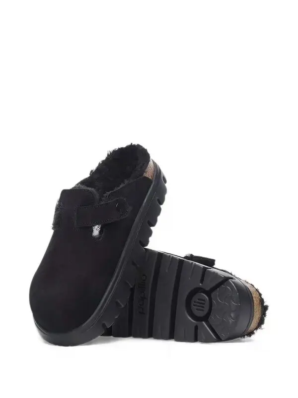 BIRKENSTOCK Boston Chunky Shearling Suede Leather