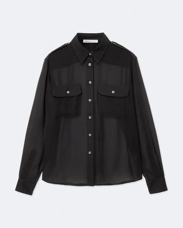 ALLSAINTS Maven Relaxed-fit Military Shirt - Black