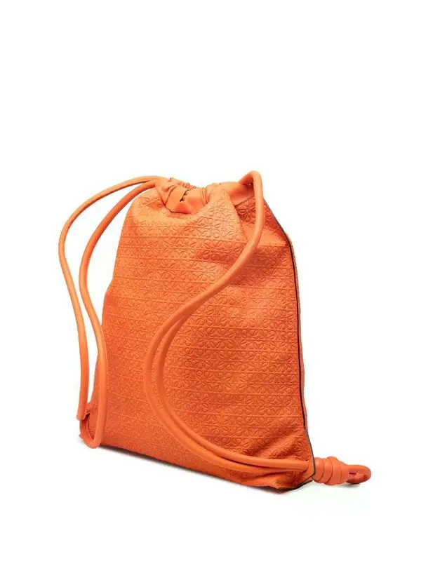 Loewe 2018 Embossed Anagram Leather Yago Knot Backpack