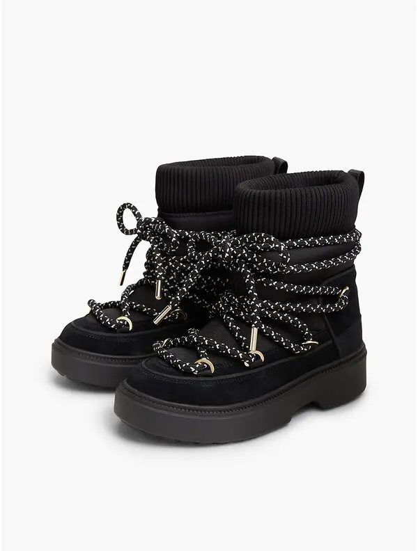 Tommy Hilfiger Water-resistant Mixed-media Snow Boot