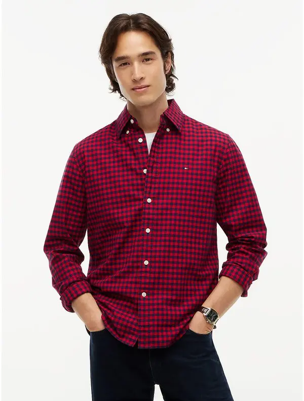 Tommy Hilfiger Regular Fit Gingham Oxford Shirt