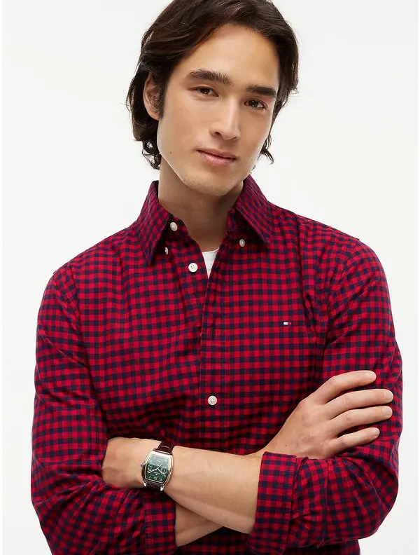 Tommy Hilfiger Regular Fit Gingham Oxford Shirt
