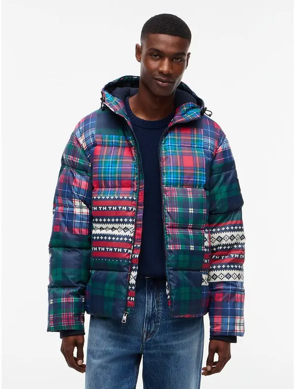 Tommy Hilfiger Water-repellent Patchwork Puffer Jacket