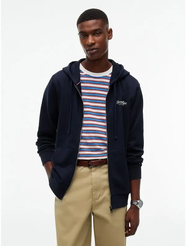 Tommy Hilfiger Script Logo Zip Hoodie