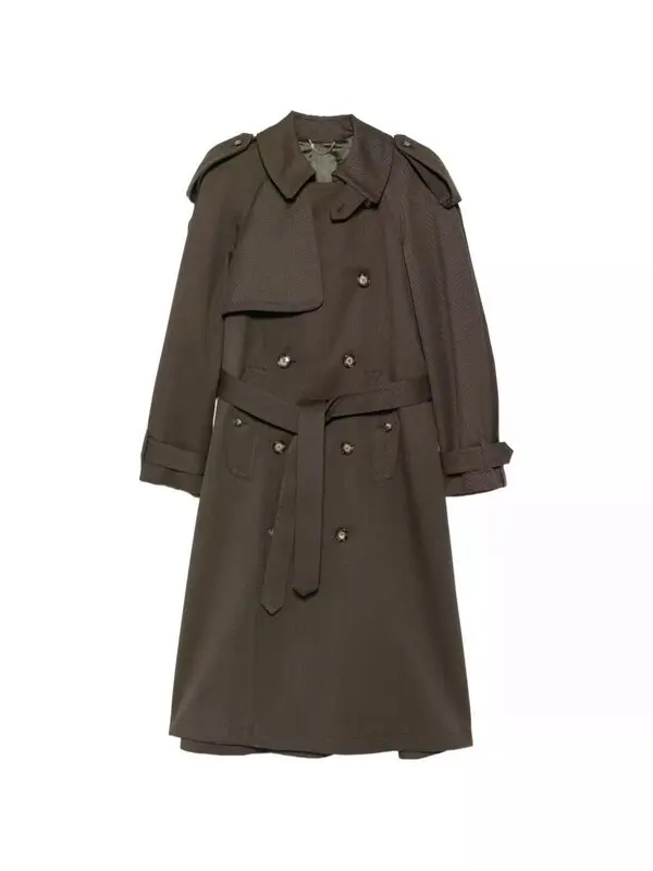 Victoria Beckham Double-breasted Belted Trench Coat