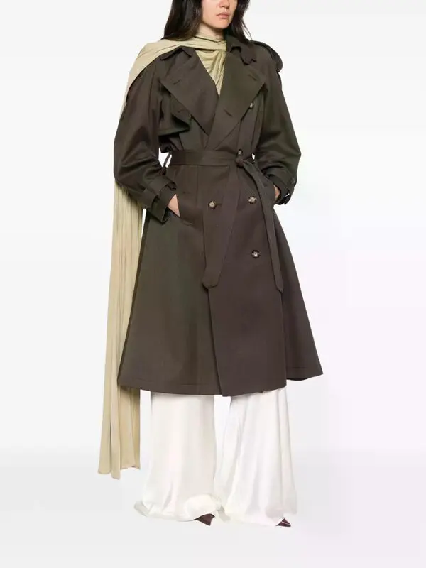 Victoria Beckham Double-breasted Belted Trench Coat
