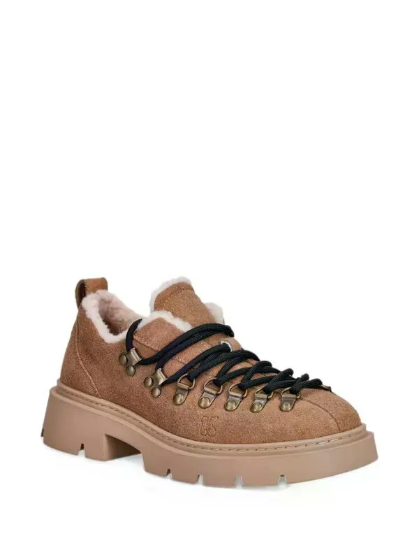 Inuikii Echo Low Shearling-lined Suede Sneakers