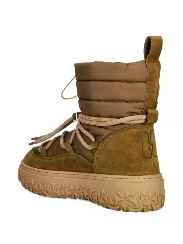 Inuikii Technical Quilted Suede-panelled Boots
