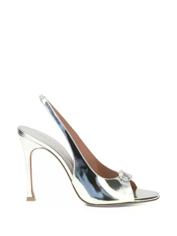 Amina Muaddi Mini Camelia Crystal-embellished Sandals