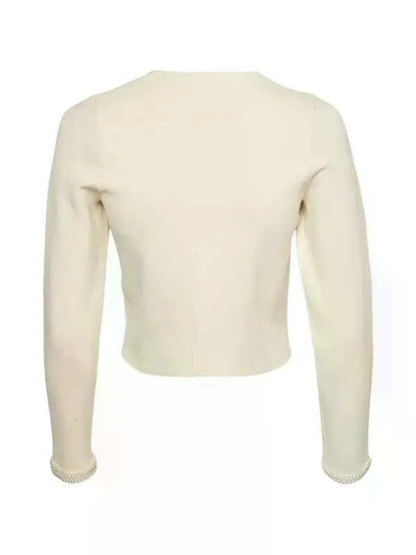 Sandro Beaded Cropped Cardigan