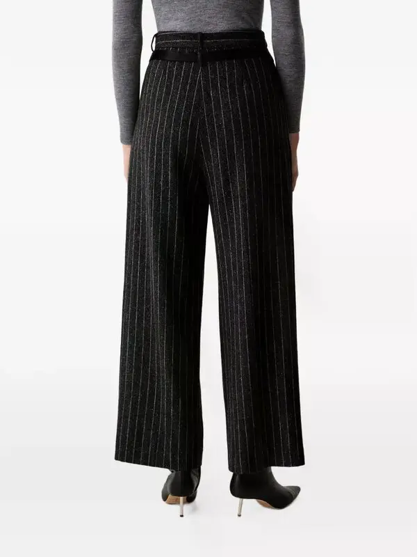 ISABELLE BLANCHE Pinstripe-pattern Pleated Trousers