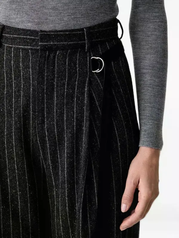 ISABELLE BLANCHE Pinstripe-pattern Pleated Trousers