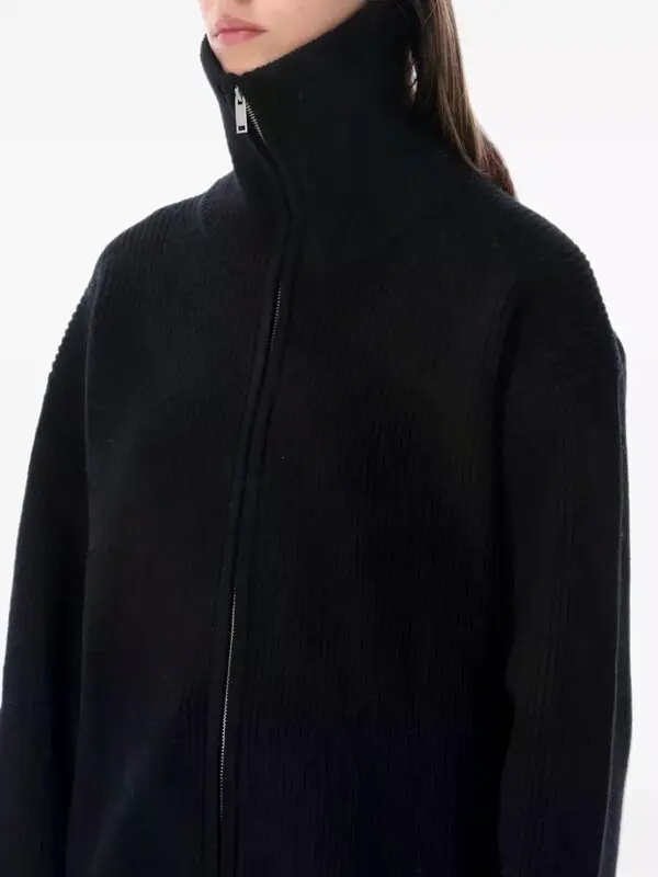 Studio Nicholson Ribbed-knit Zip-up Cardigan
