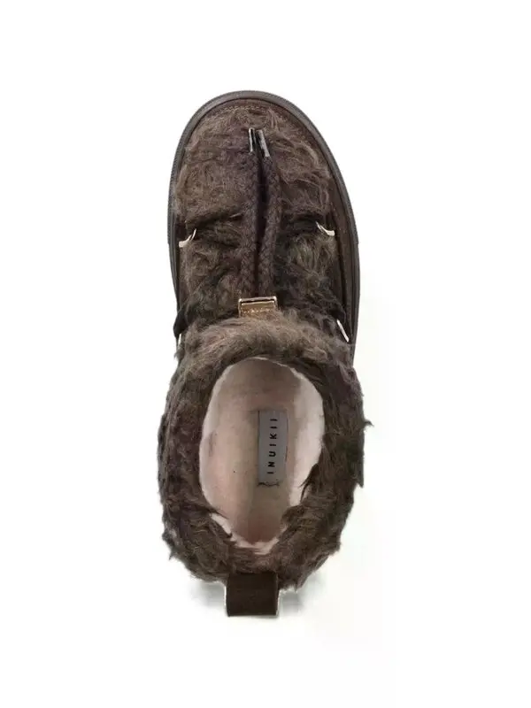 Inuikii Shearling-trim Suede Boots