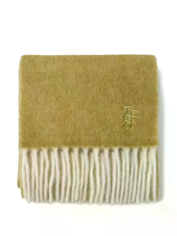 THE FRANKIE SHOP Ester Bicolor Scarf Lime