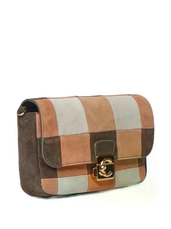 COCCINELLE Mini C-me Lock Patchwork-design Shoulder Bag