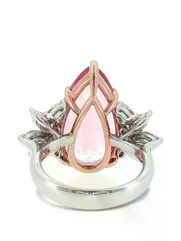 HYT JEWELRY Embellished Morganite And Diamond Ring