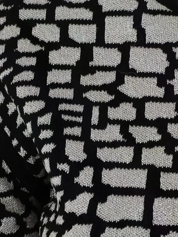 Elie Saab Geometric-pattern Long-sleeve Top