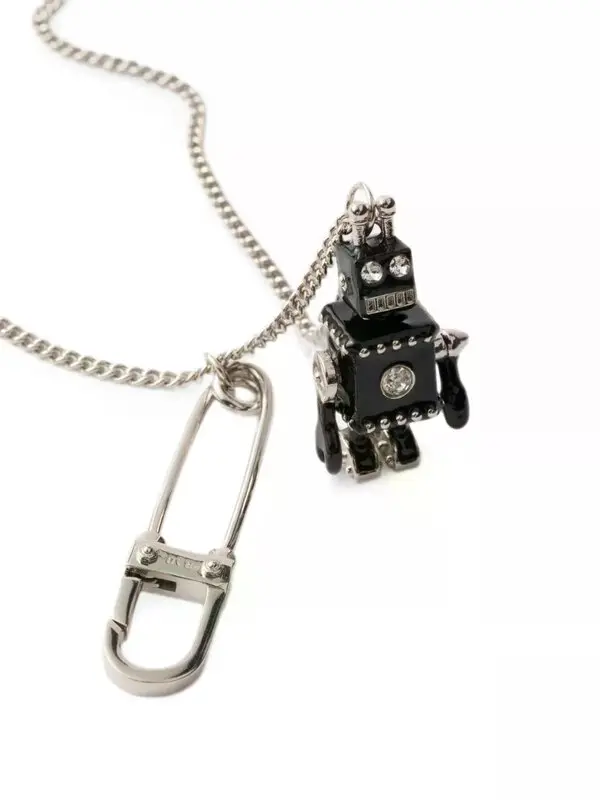 Prada Metal And Enamel Necklace