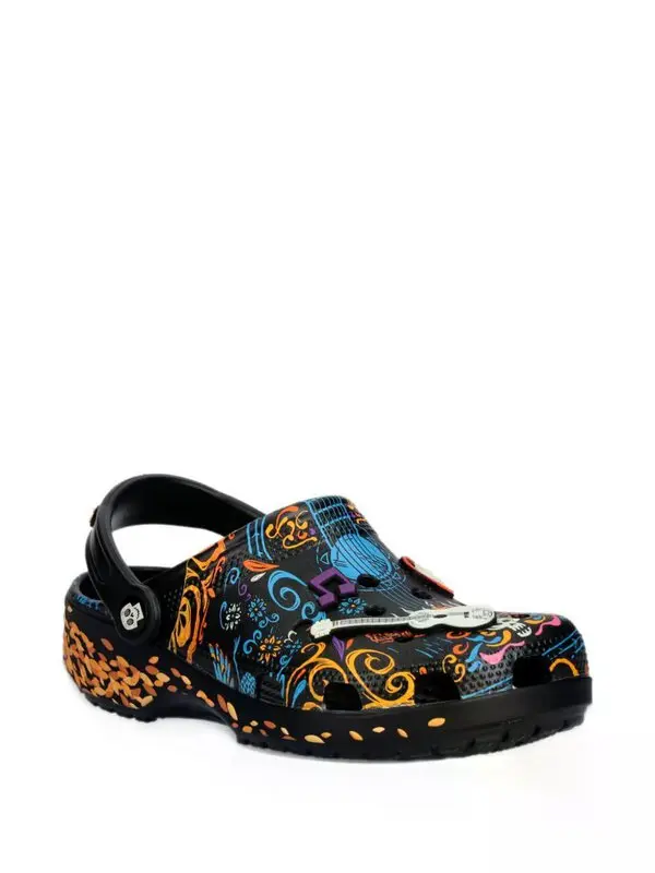 CROCS X Disney Pixar Coco Graphic-print Jibbitz-embellished Mules