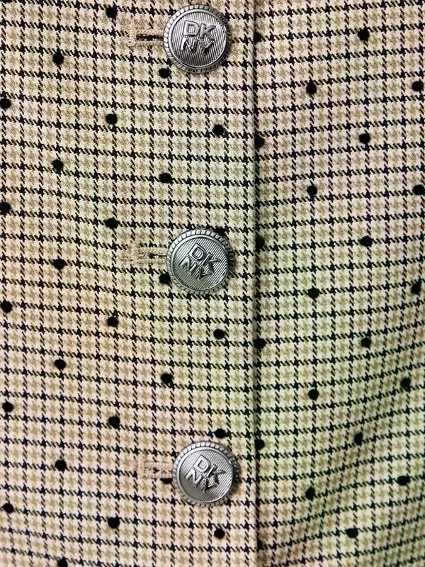 Dkny Check-pattern Button-front Top