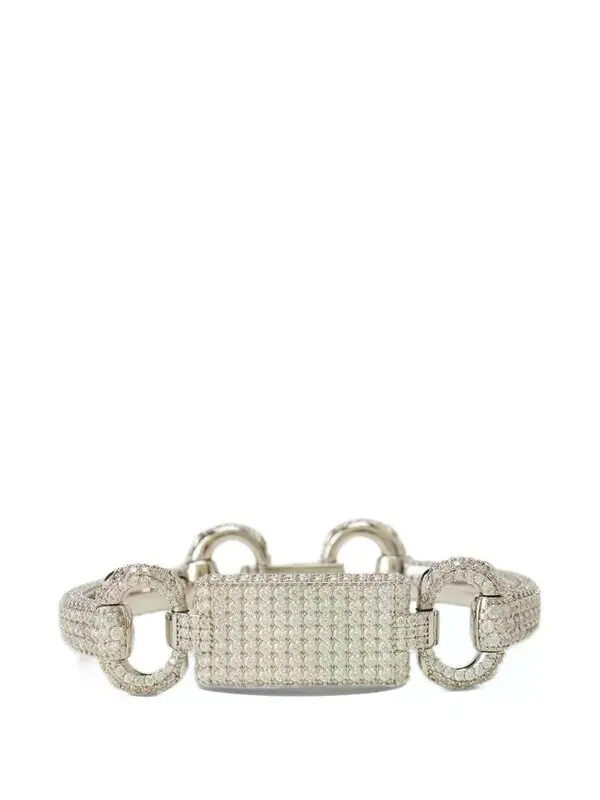 Gucci Horsebit Crystal Bracelet - Silver