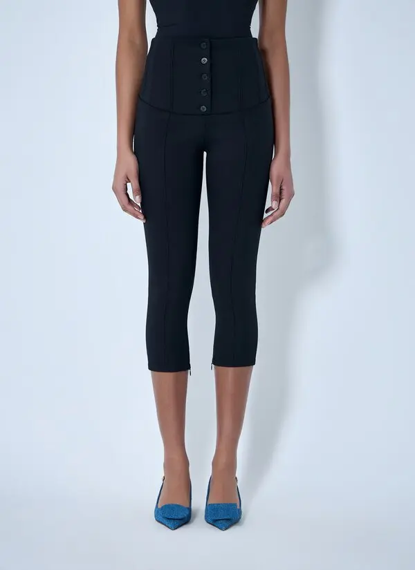 Jacquemus High-waisted Buttoned Cycling Pants