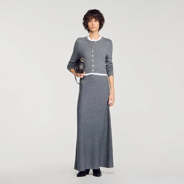 Sandro 2-in-1 Maxi Dress