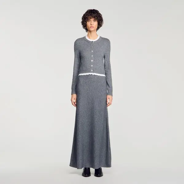 Sandro 2-in-1 Maxi Dress